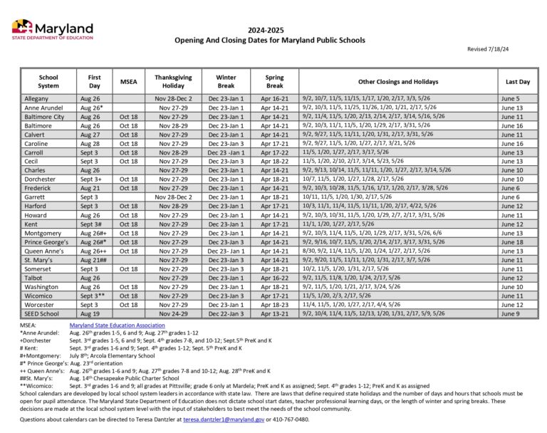 Anne Arundel County Public Schools Calendar 2025-2026 [PDF]